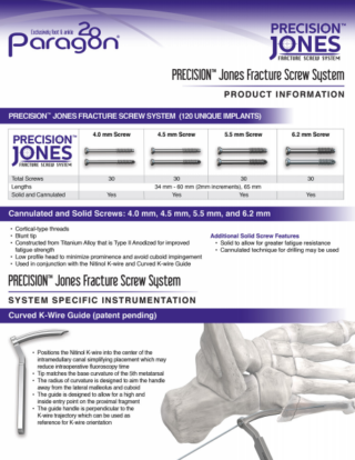 PRECISION® Jones Fracture Screw System – Paragon 28