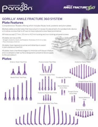 Gorilla® Ankle Fracture Pilon Plating System - Paragon 28