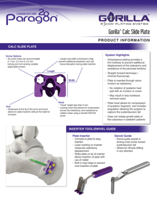Gorilla® Calc Slide Plate - Paragon 28