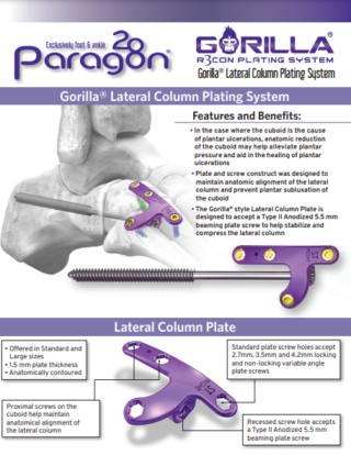 Gorilla® Lateral Column Plating System – Paragon 28