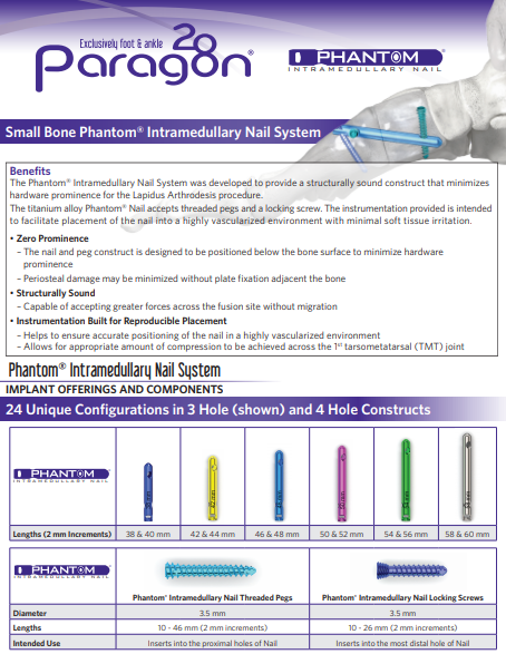 Phantom® Intramedullary Nail - Paragon 28